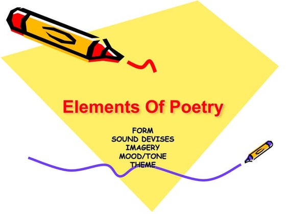 Elements of Poetry | PPT