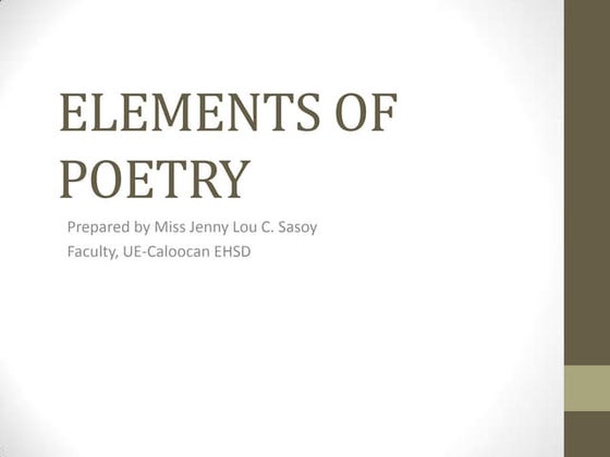 Dramatic poetry | PPT
