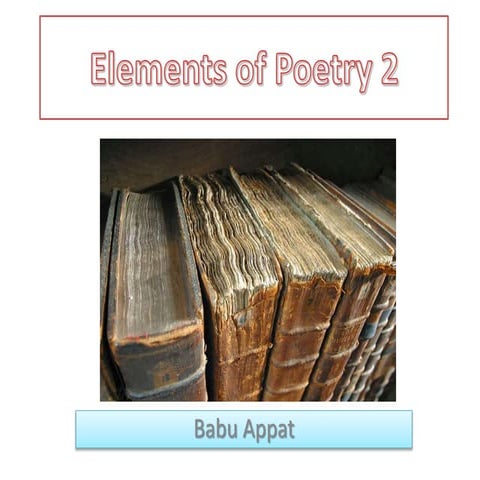 Forms of poetry | PPTX