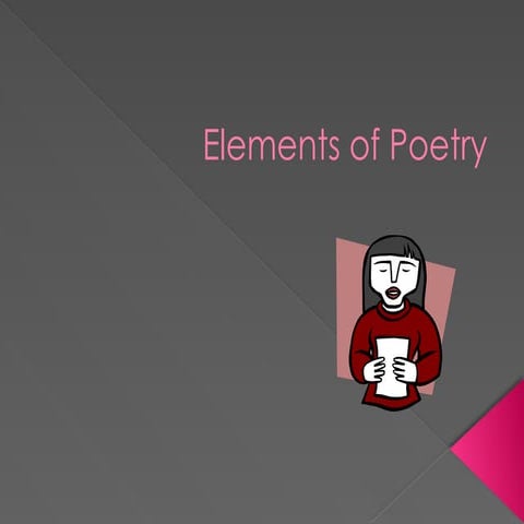 ElementsofPoetryPowerPointforMiddleSchlr | PPT
