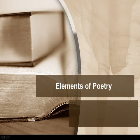 Elements of Poetry | PPT