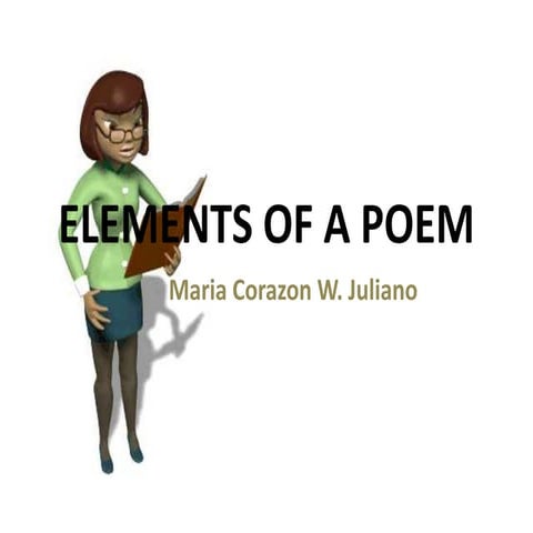 Elements of poetry (sound patterns) | PPTX