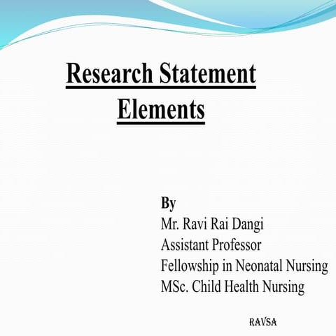 Elements of research | PPT