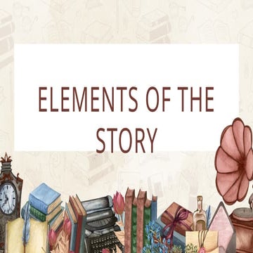 Elements of the Story Activity Educational Presentation in Beige and ...