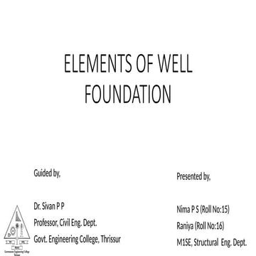 Construction of well foundation | PDF