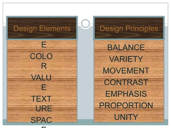 Elements & Principles of Art Design PowerPoint | PPTX