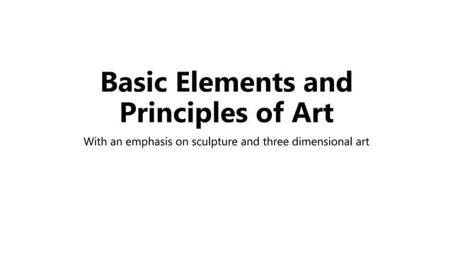 Principle of art pattern | PPTX