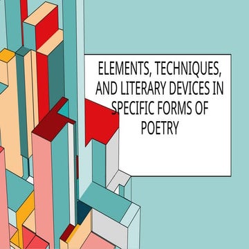 Elements, Techniques, and Literary Devices in Poetry | PPTX