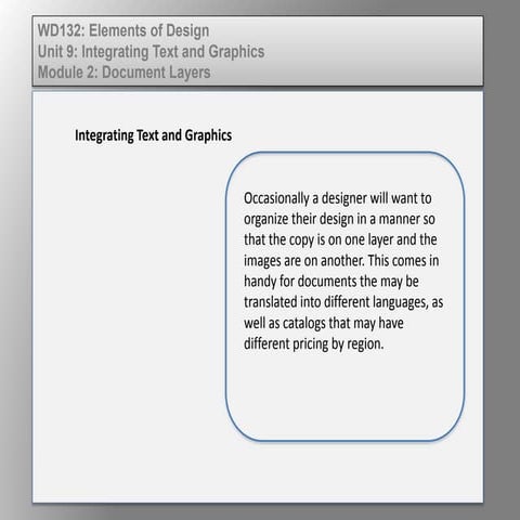 Elem of design unit 9 module 2 document layers | PPT