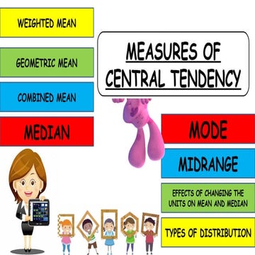 Measures of Central Tendency - Elementary Statistics and Probability | PPTX