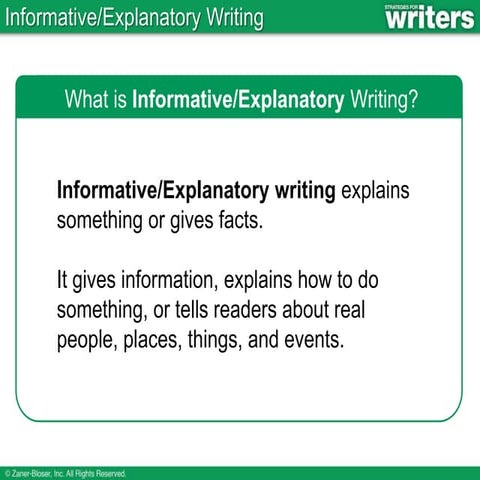 Elem text type_informative_explanatory | PPT