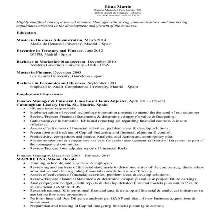 Elena Martin cv | DOC