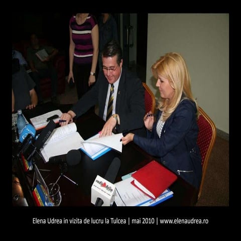 Elena Udrea in vizita de lucru la Tulcea | PPTX