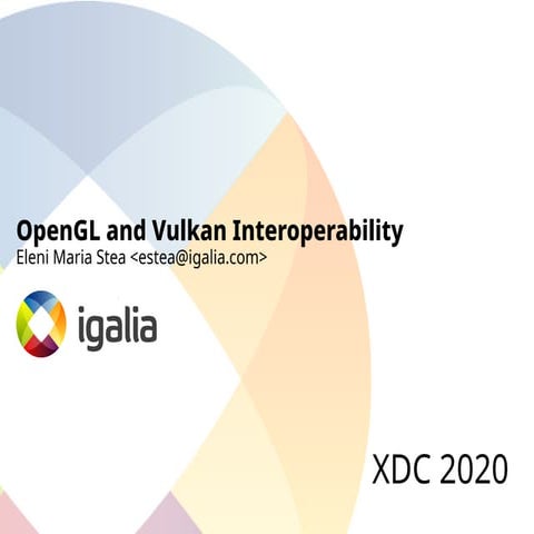 About Opengl And Vulkan Interoperability Xdc 2020 Ppt