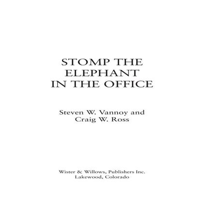 Stomp the Elephant in the Office | PDF