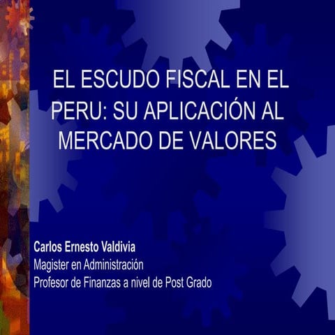 El escudo fiscal en el peru | PPT