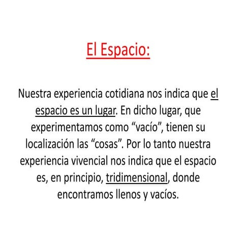 El espacio | PPTX