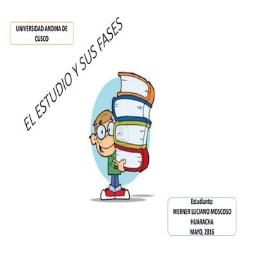 El estudio y sus fases | PPTX