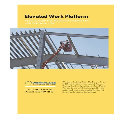 Elevated work platform | PDF | Vocational Training | Careers
