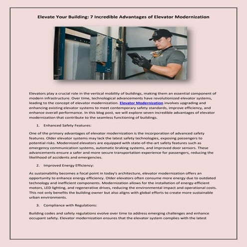 Elevate Your Building 7 Incredible Advantages of Elevator Modernization.pdf
