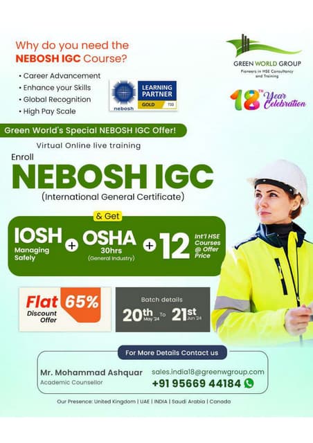 Elevate Your Leadership Skills with NEBOSH HSE with Green World Group !.pdf