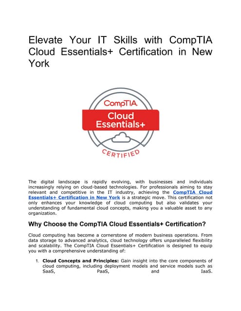 Comprehensive Guide to CompTIA Tech+ Certification in New York.docx