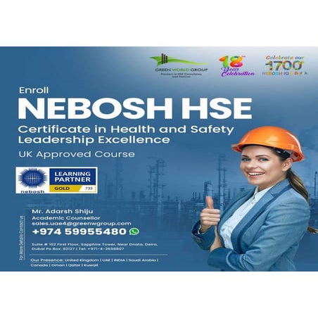 Elevate Your Leadership Skills with NEBOSH HSE with Green World Group !.pdf