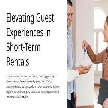 Scott Bethel: Elevating Guest Experiences in Short Term Rentals | PPT