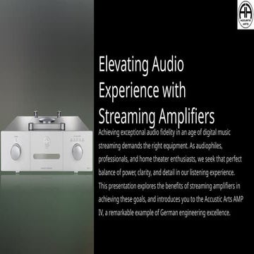 Elevating Audio Experience with Streaming Amplifiers.pptx