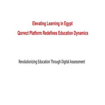 Elevating Learning in Egypt Qorrect Platform Redefines Education ...