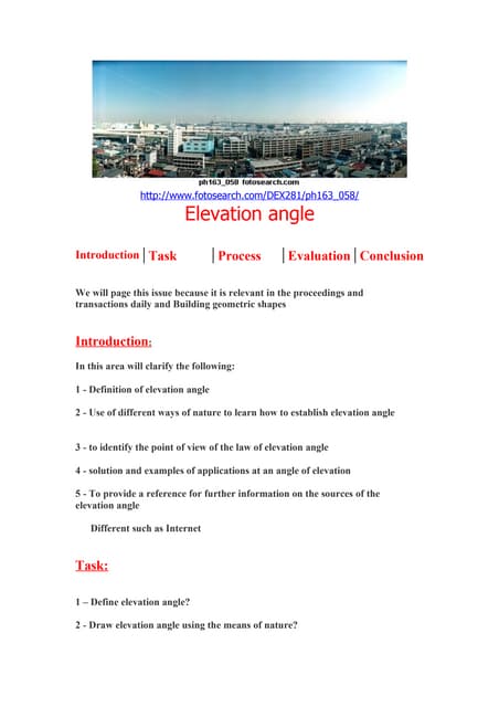 angle of elevation and depression | PPT | Physics | Science