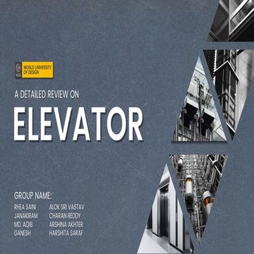 Elevator - History, Type, Classification & Case Study | PDF