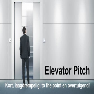 Elevator pitch | PDF