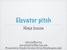 Kickstart: Seven Secrets to a Powerful 30-Second Elevator Pitch by ...