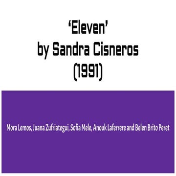 Eleven by-sandra-cisneros