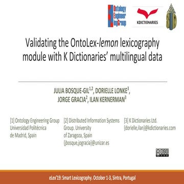 Validating the OntoLex-lemon lexicography module with K Dictionaries ...