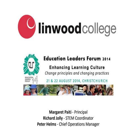 ELF14 Margaret Paiti Principal Linwood College | PPTX