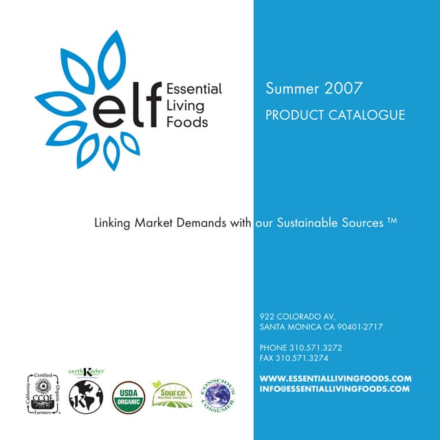 Essential Living Foods Brochure | PDF