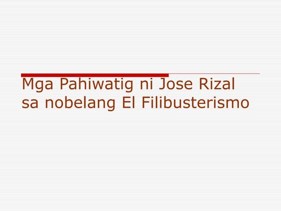 Kabanata 29 El Filibusterismo | PPT