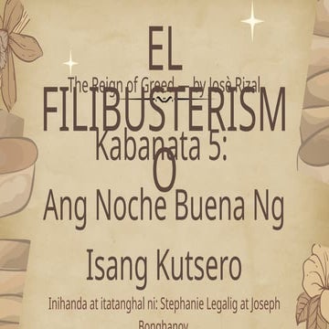 Kabanata 5 at 6 ng El Filibusterismo | PPTX