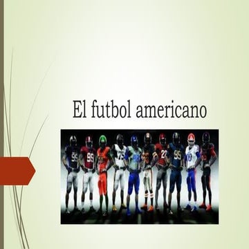 El futbol americano | PPTX