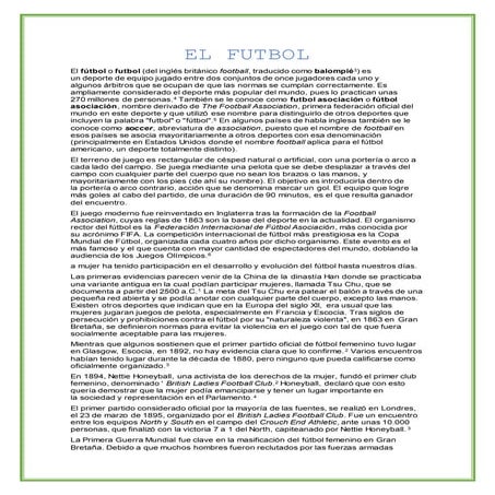 Fútbol femenino | PPT