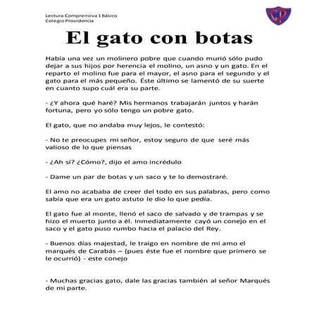 El gato con botas | DOCX
