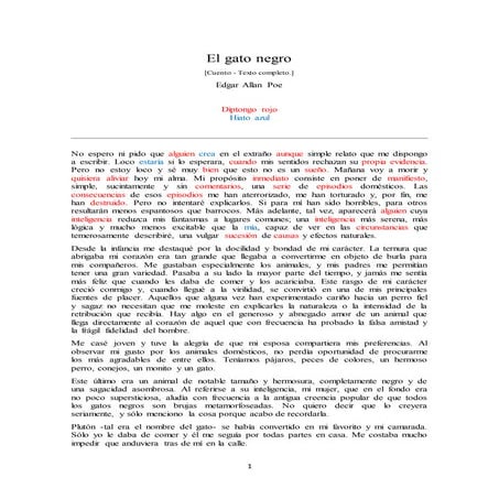 El gato negro | DOCX