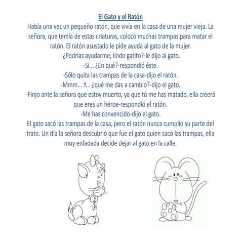 El gato y el ratón | PPTX