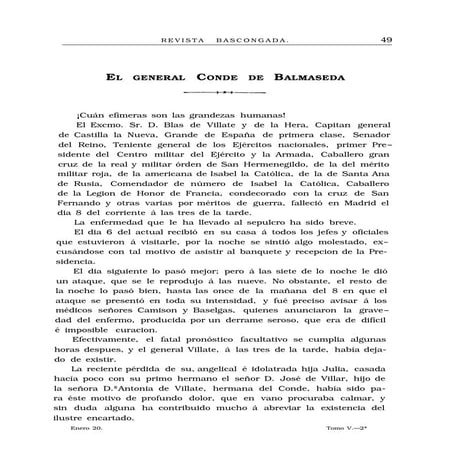 El General Conde de Balmaseda. | PDF