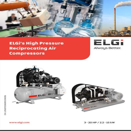 ELGi’s High Pressure Reciprocating Air Compressors | PDF