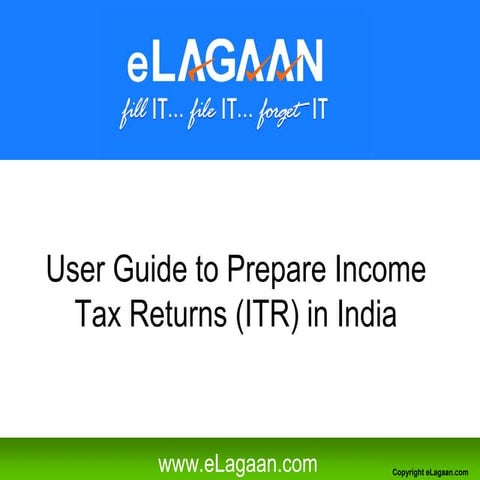 User Guide to Prepare Income Tax Returns (ITR) in India | PDF