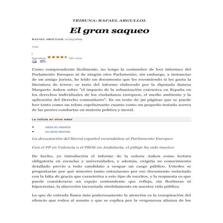 El Gran Saqueo | DOC