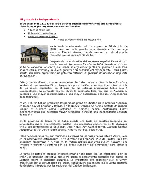 Independencia de colombia | PPT